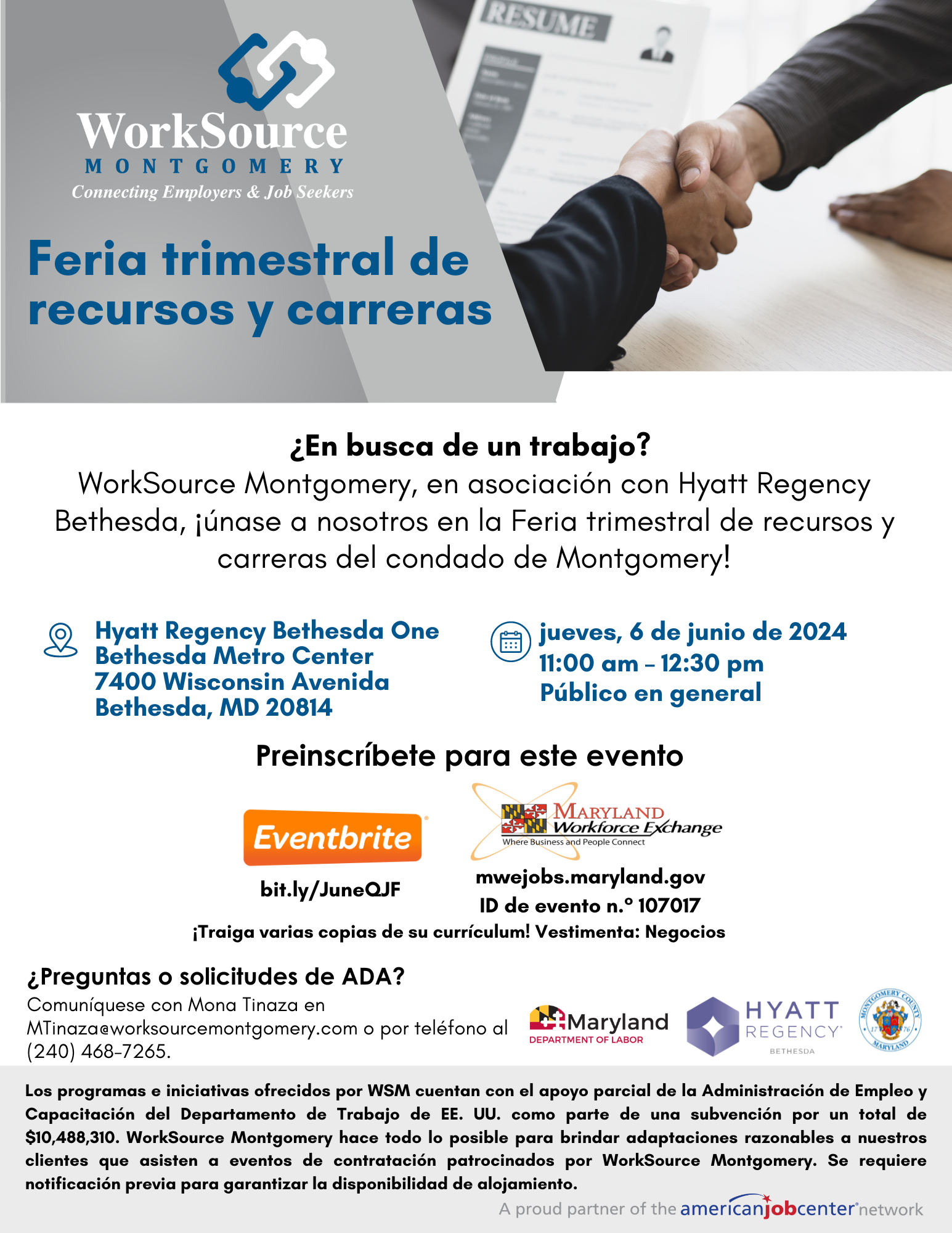 Montgomery County Quarterly Career & Resource Fair | WorkSource Montgomery